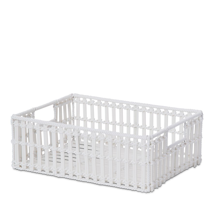 Echo White Medium Basket | Adairs