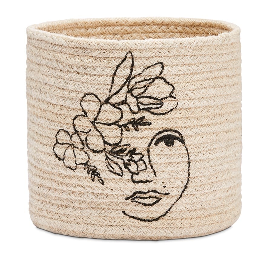 Lineart Natural & Black Basket | Adairs