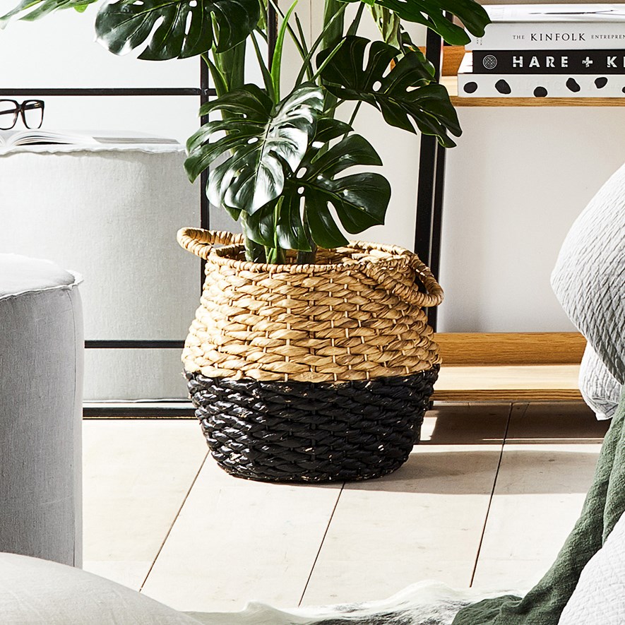 Home Republic - Bilbao Basket Black & Natural | Adairs