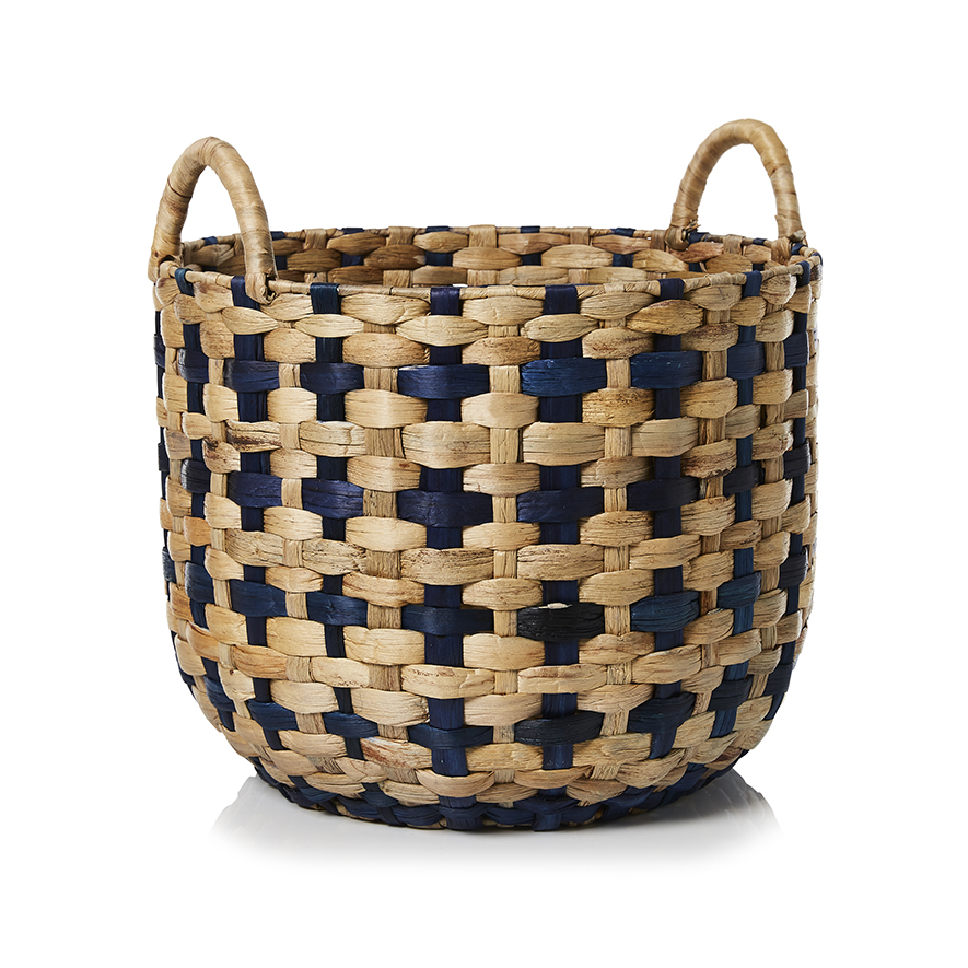 Home Republic - Lisboa Blue & Natural Basket | Adairs