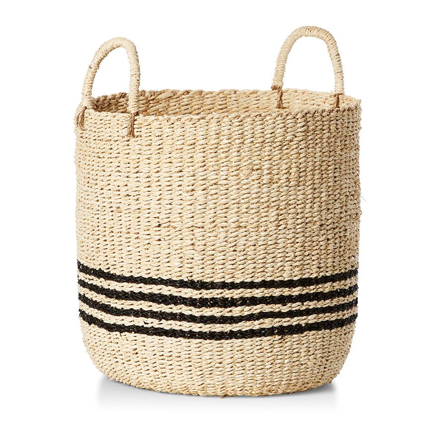Home Republic - Adena Basket Stripe Natural & Black | Adairs