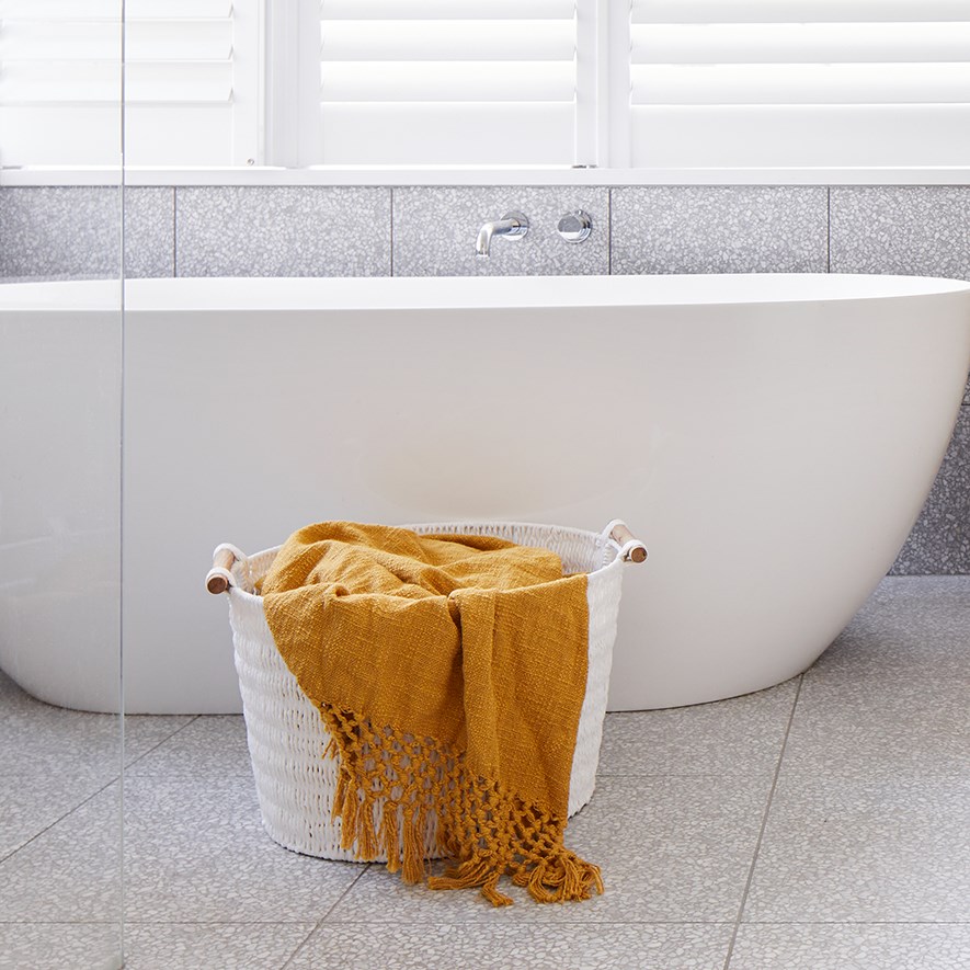 Home Republic - Kendrick White Wash Basket | Adairs