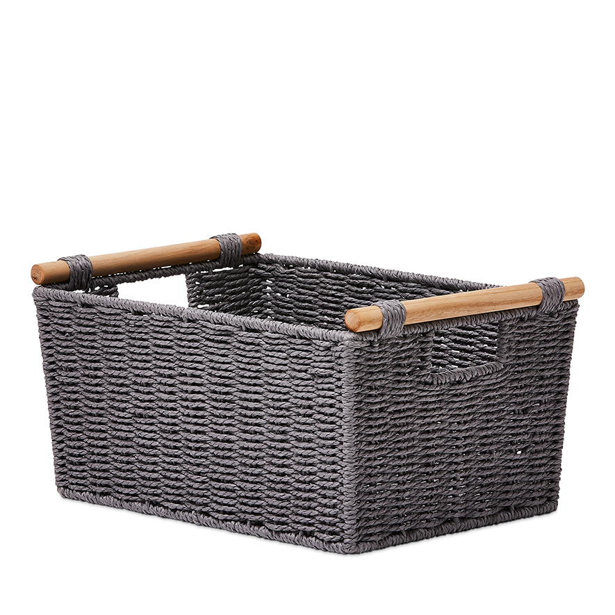 Home Republic - Kendrick Grey Medium Basket | Adairs