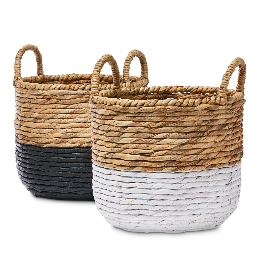 Otis Natural & Black Basket | Adairs