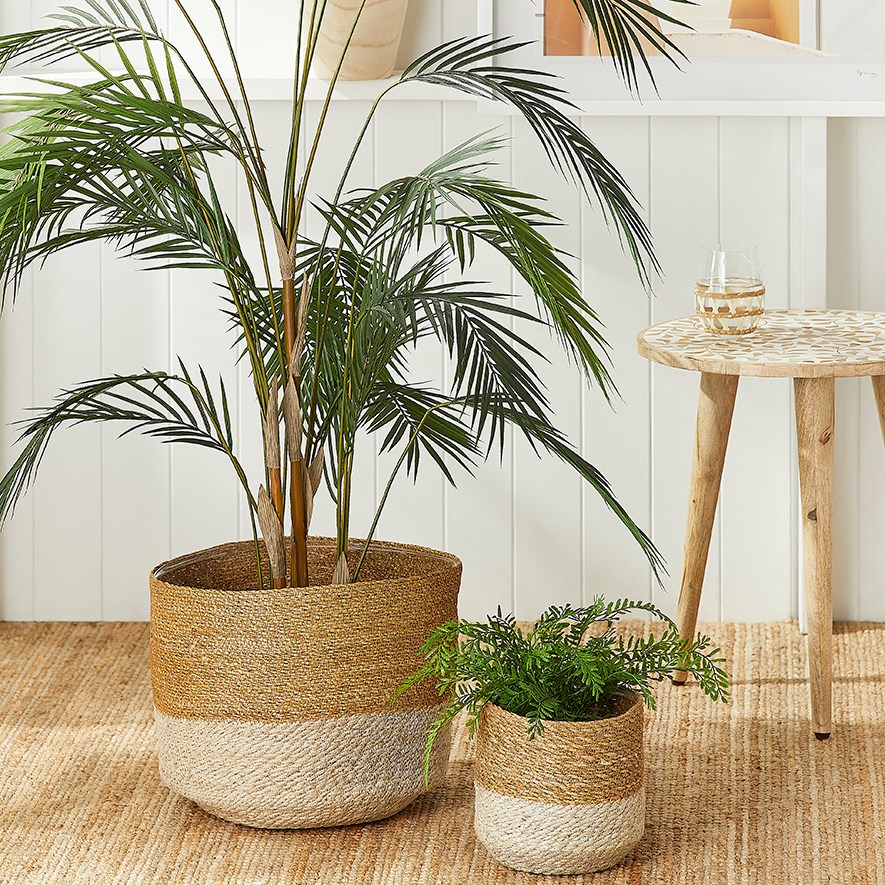 Sahara Tan & Natural Basket | Adairs