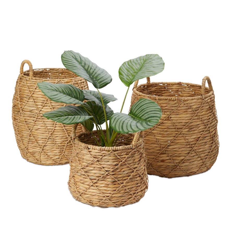 Home Republic - Adana Natural Cross Basket | Adairs