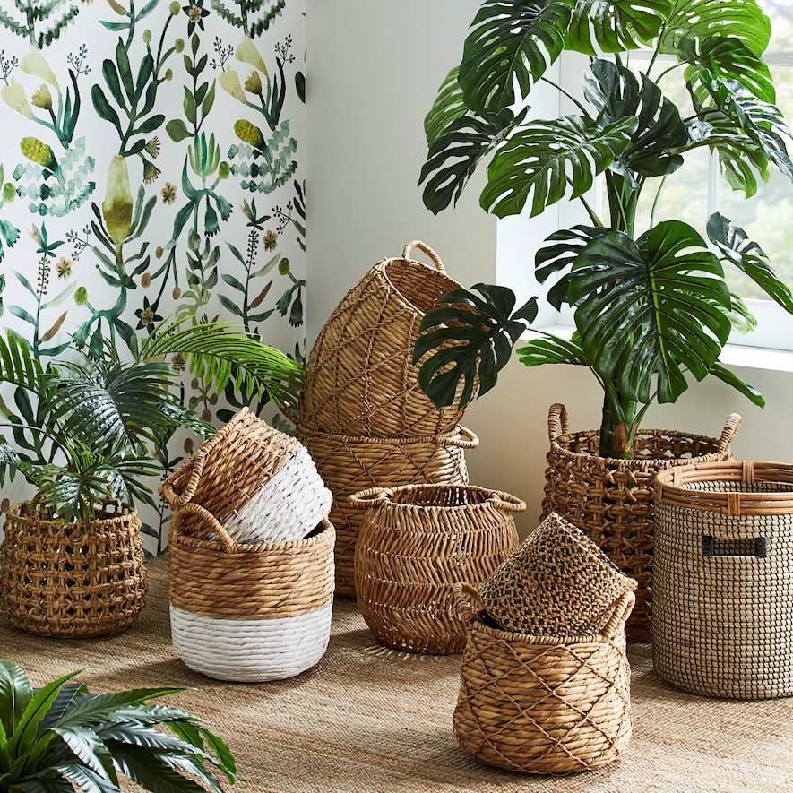 Home Republic - Adana Natural Cross Basket | Adairs