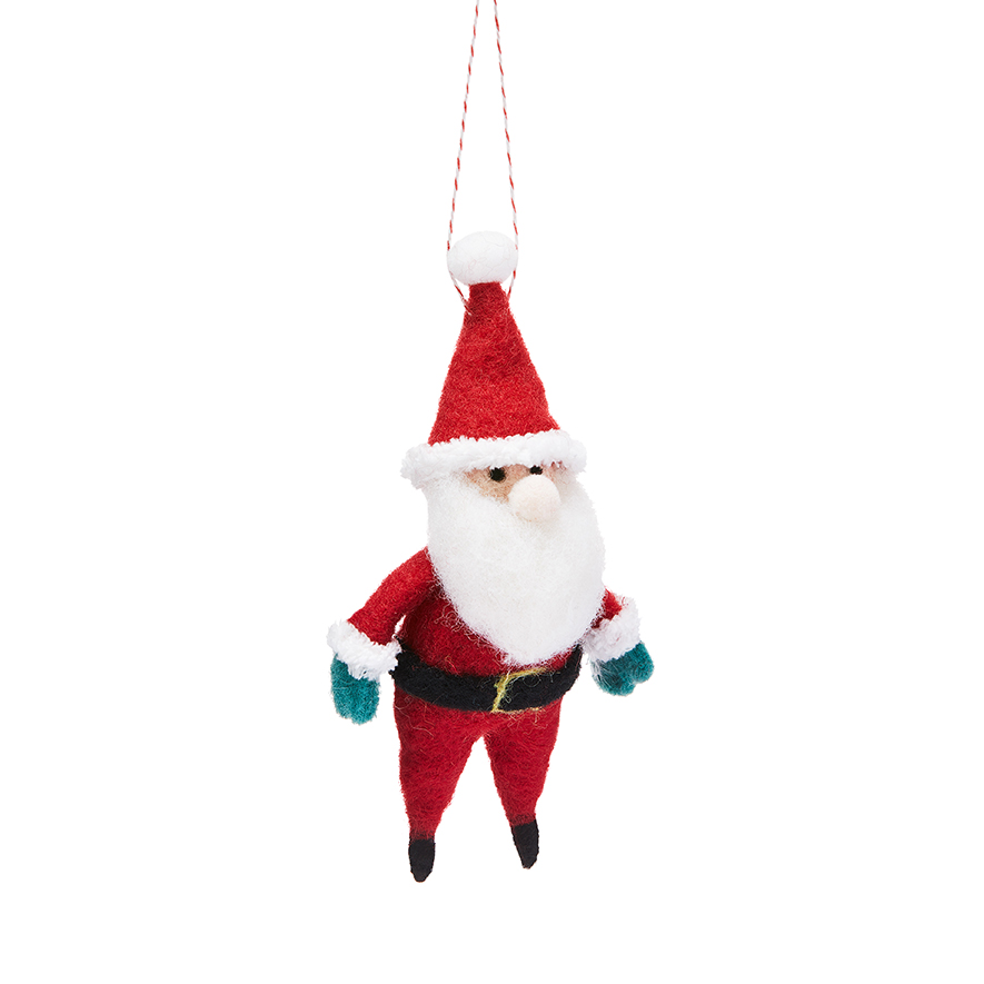 Adairs Kids - Kids Felt Santa Christmas Decoration | Adairs
