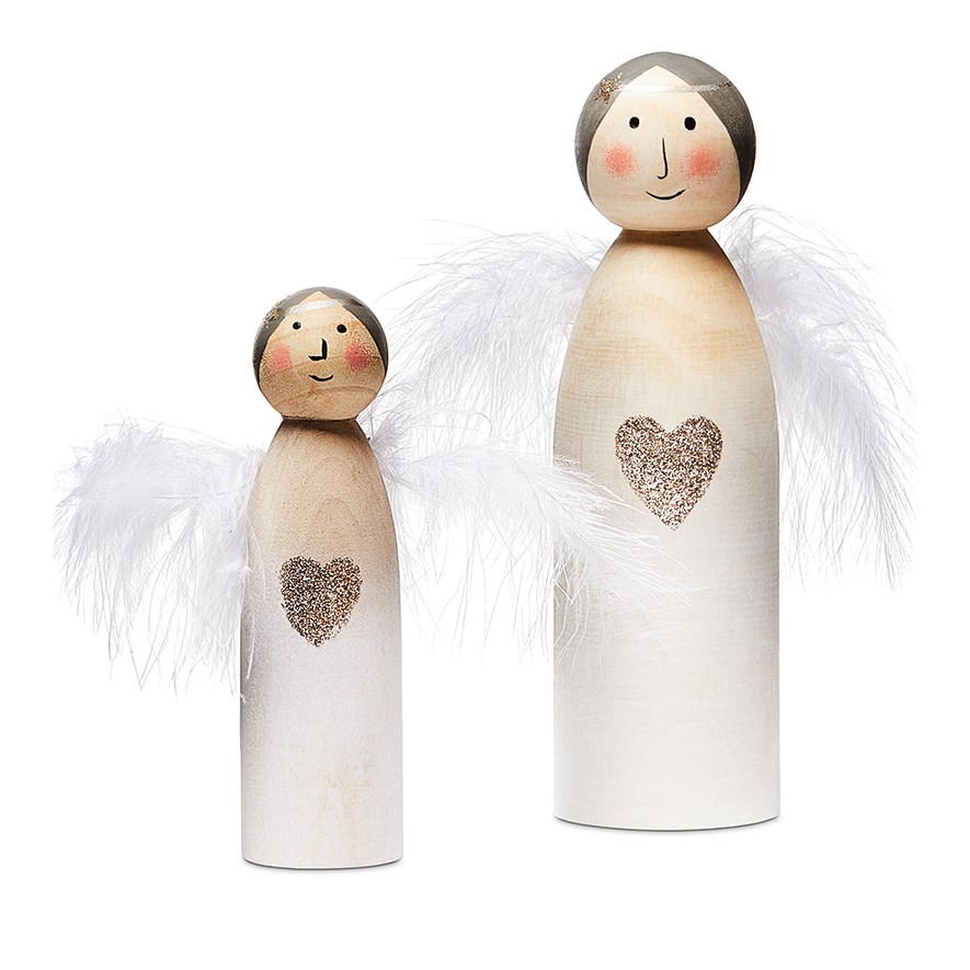 Wooden Angel Ornament | Adairs