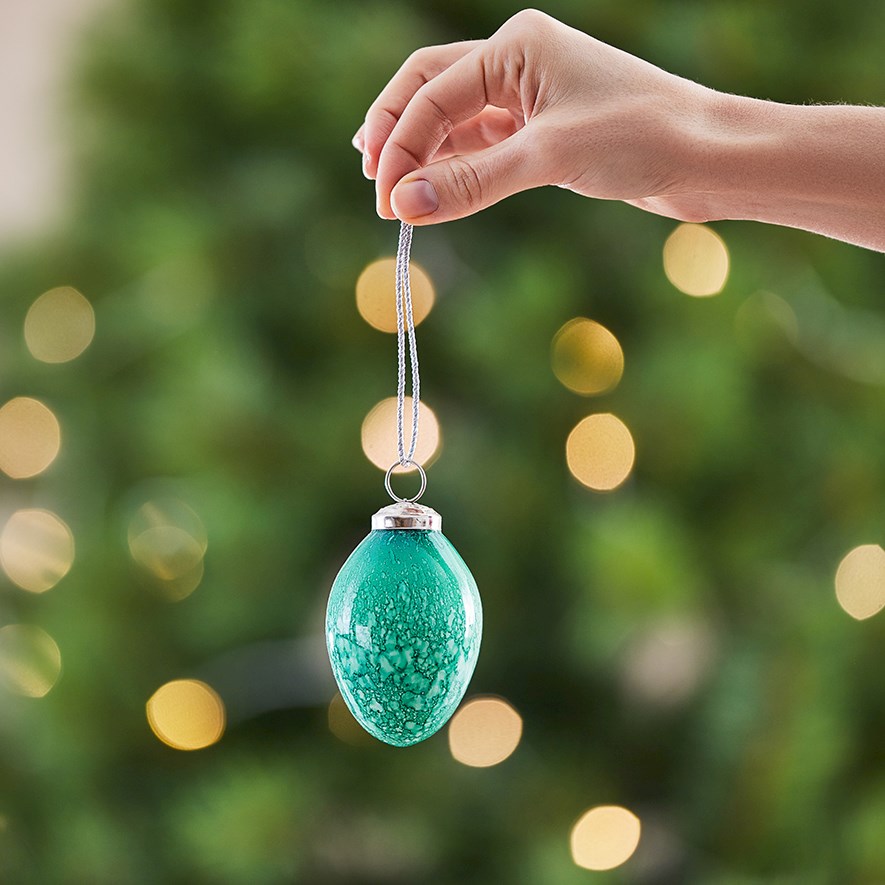 Marble Apple Pear Bauble | Adairs