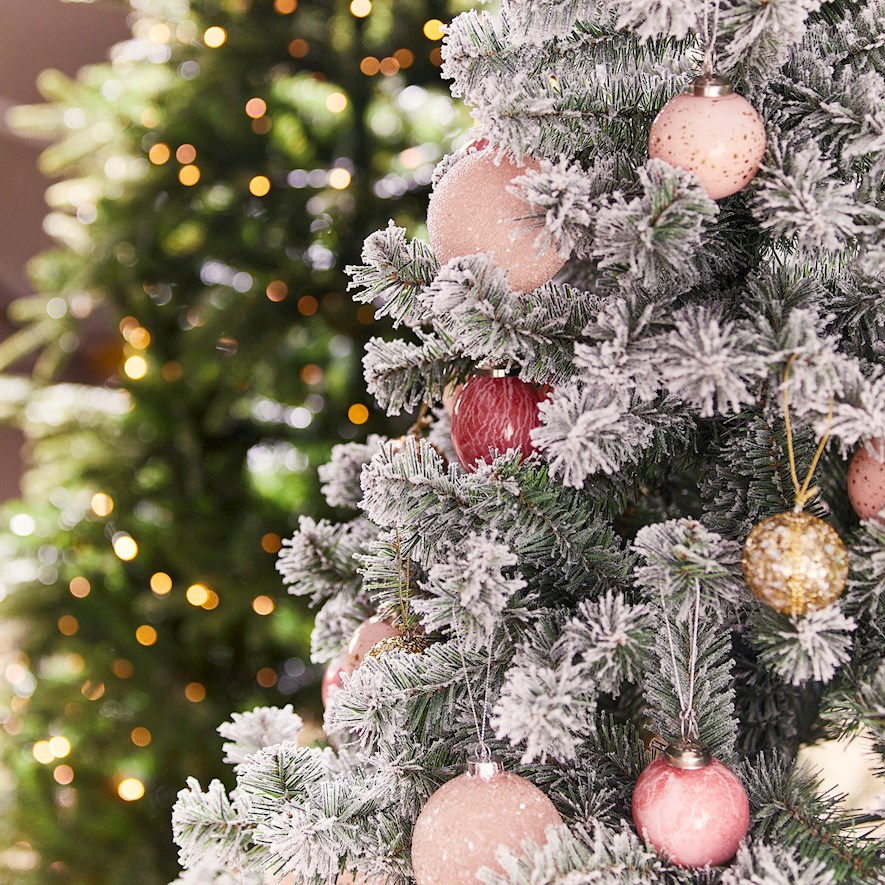 White & Green Winter 6ft Christmas Tree | Adairs