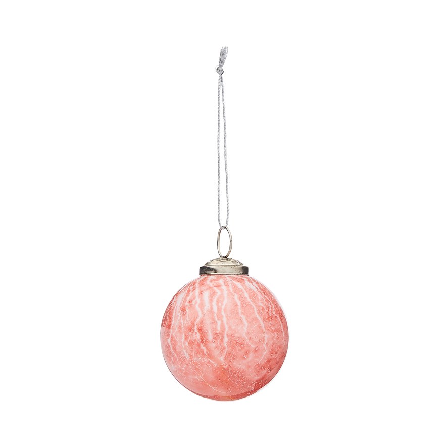 Marble Pink Bauble | Adairs