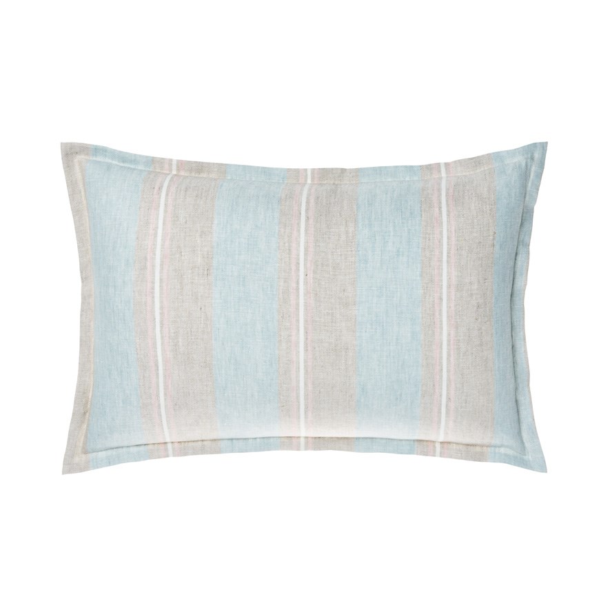 Capri Mint Stripe Long Cushion | Adairs