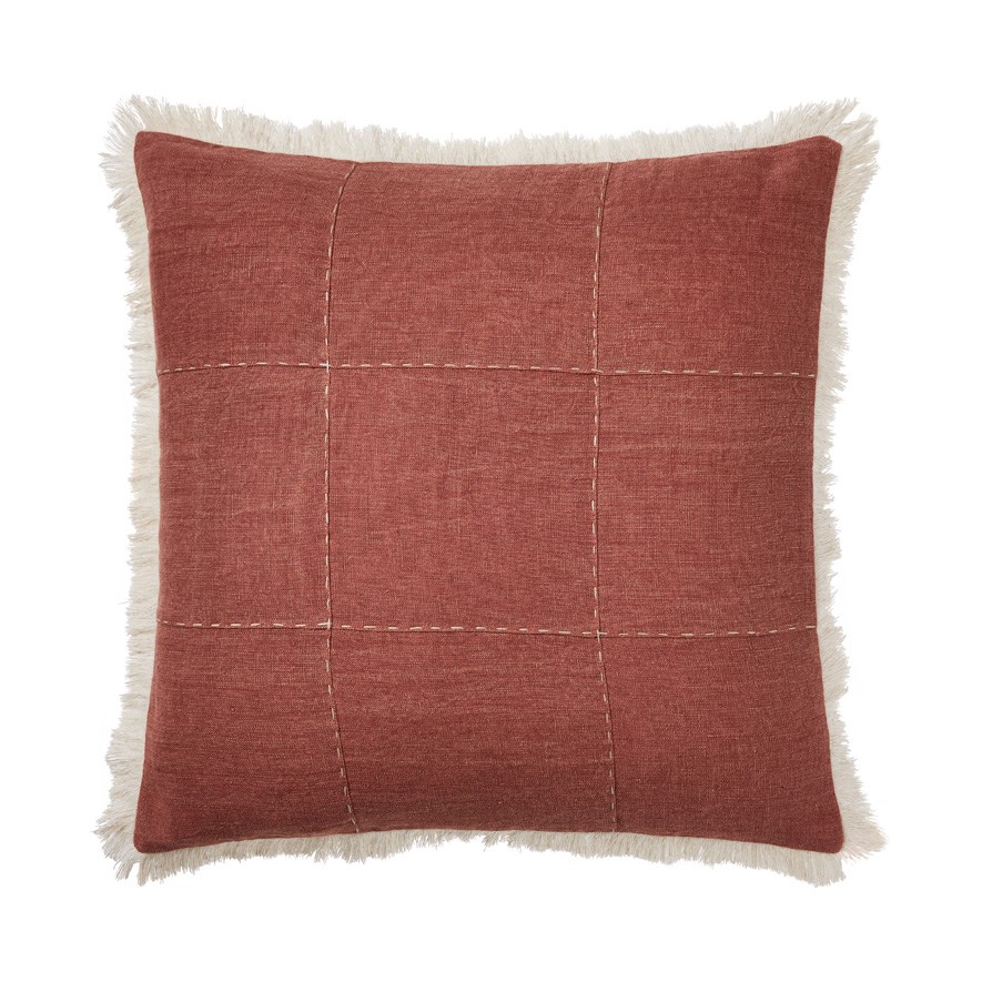 Russo Patchwork Rust Cushion | Adairs