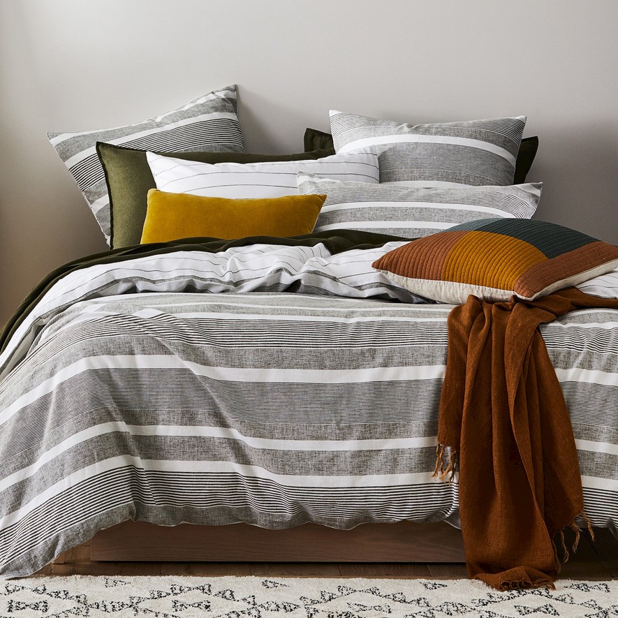 Splice Rust & Green Cushion | Adairs