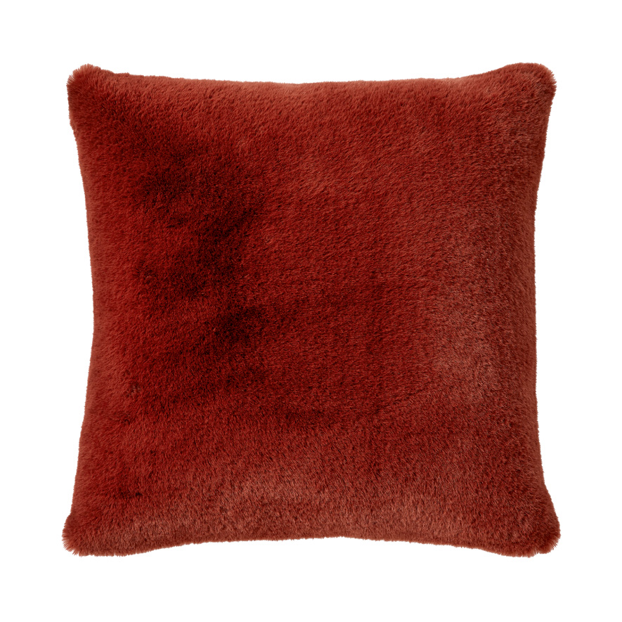 Astoria Rust Fur Cushion | Adairs