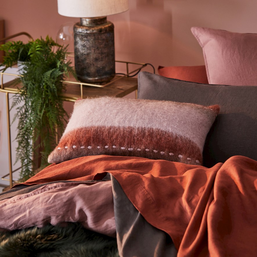 Pasadena Rust & Pink Cushion | Adairs