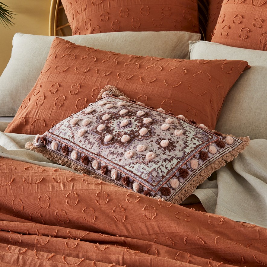 Joplin Pink & Berry Cushion | Adairs
