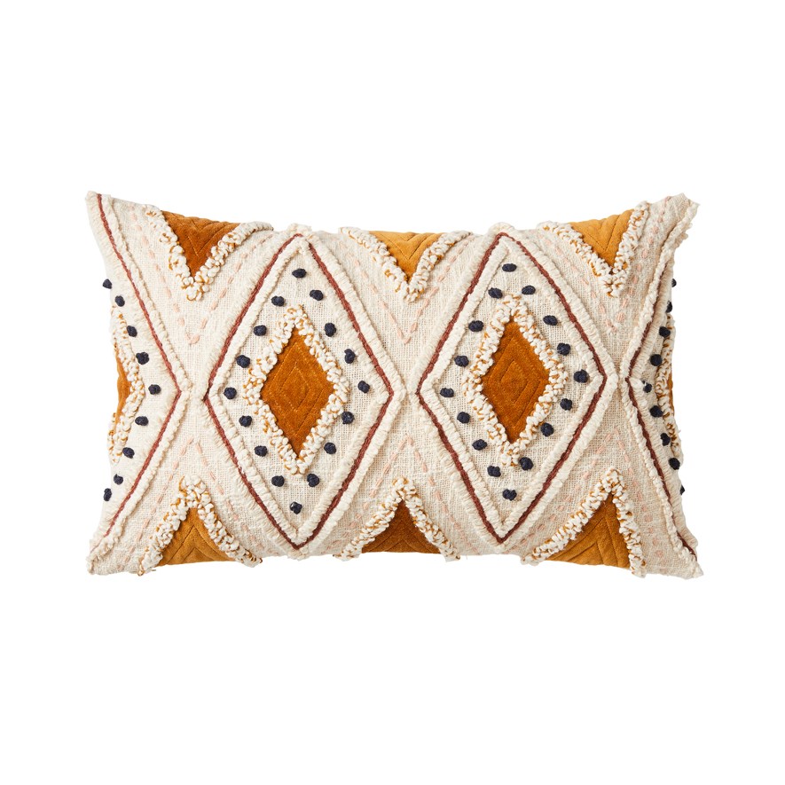 Harley Natural & Amber Cushion | Adairs