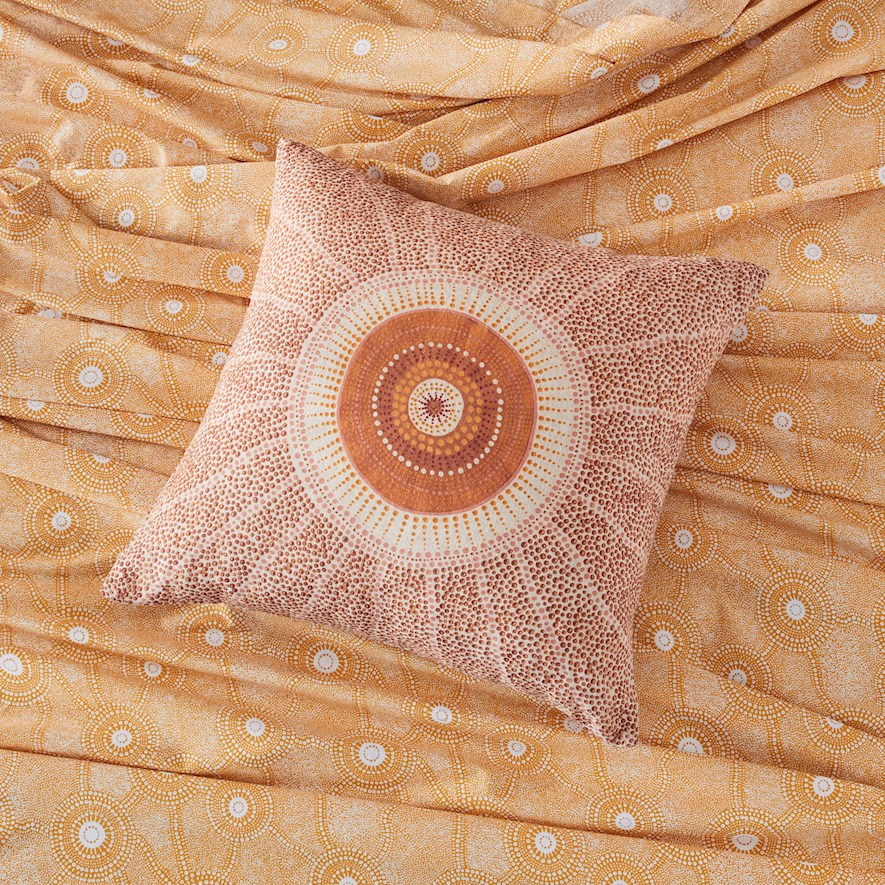 Brad Turner Printed Linen Nyunga Cushion | Adairs