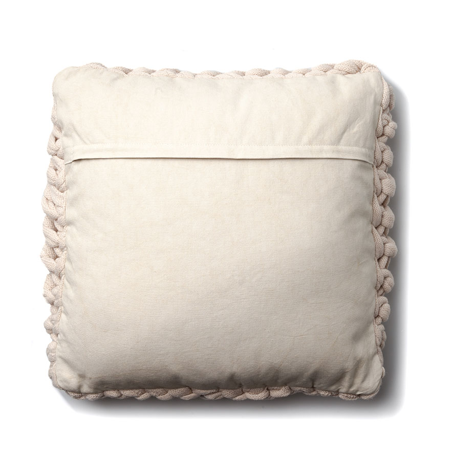 Home Republic - Chunky Knit Natural Cushion | Adairs
