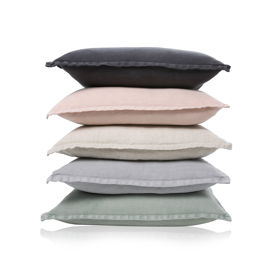 Washed White Linen Cushion | Adairs