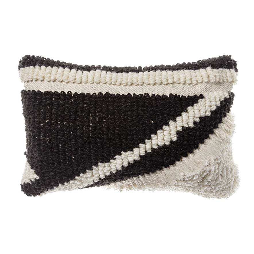 Home Republic - Hampden Long Cushion Natural & Black | Adairs