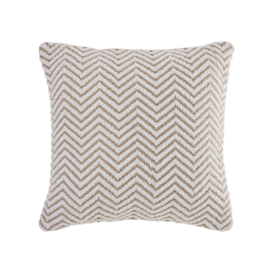 Barbados Chevron Cushion Natural | Adairs
