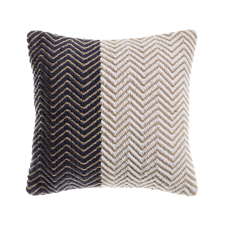 Barbados Chevron Cushion Navy | Adairs