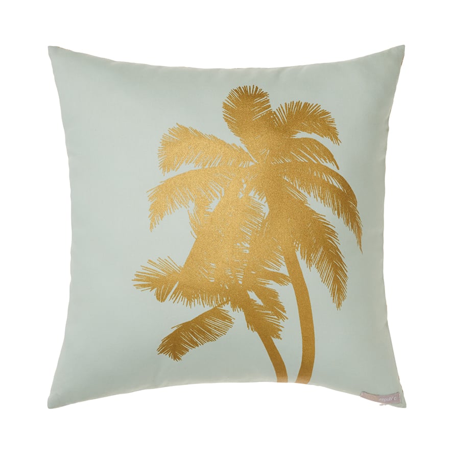Home Republic - Santiago Metallic Gold Cushion | Adairs