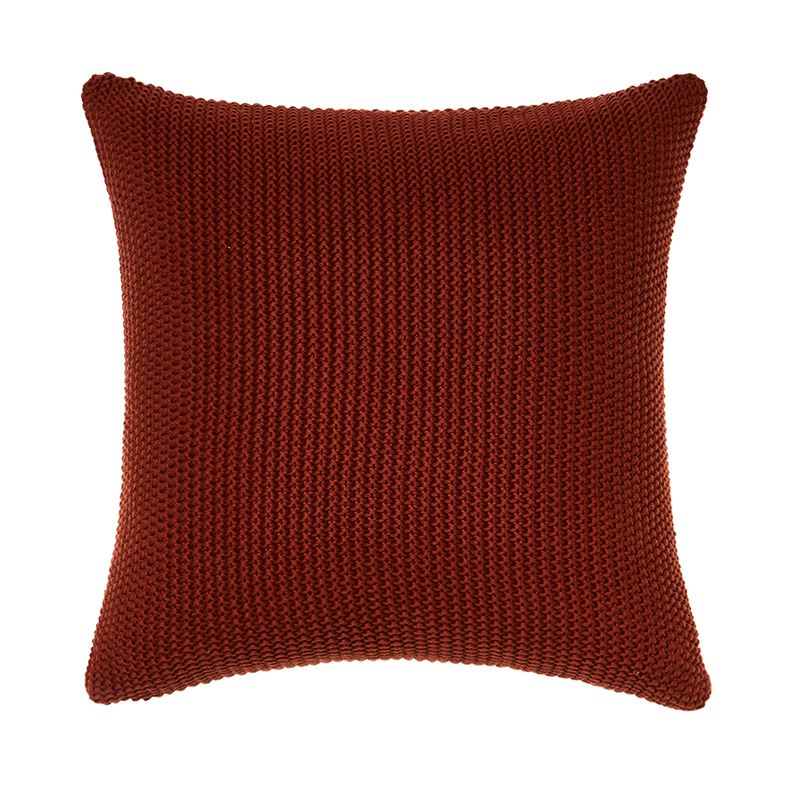 Home Republic - Montroe Knit Rust Cushion | Adairs