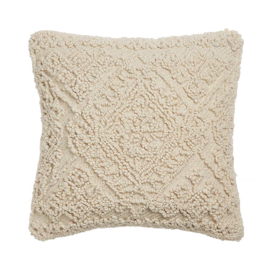 Chennai Ivory Cushion | Adairs