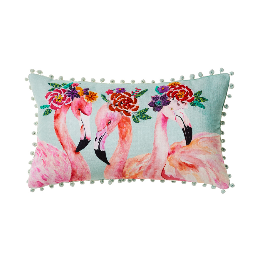 Francesca Mint Cushion | Adairs