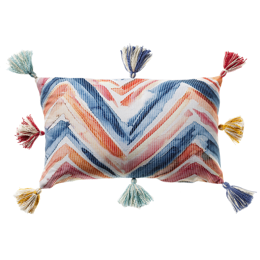 Byron Chevron Cushion Multi | Adairs