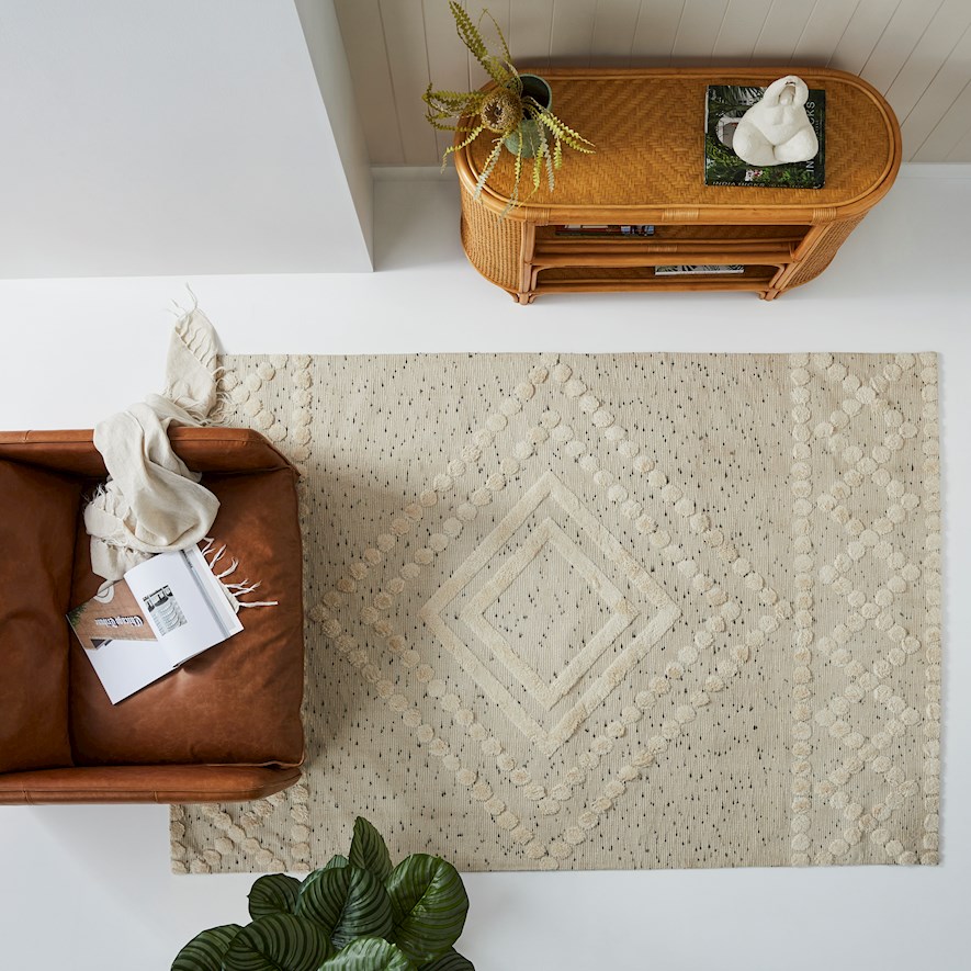 Coda Natural Marle Rug Collection | Adairs