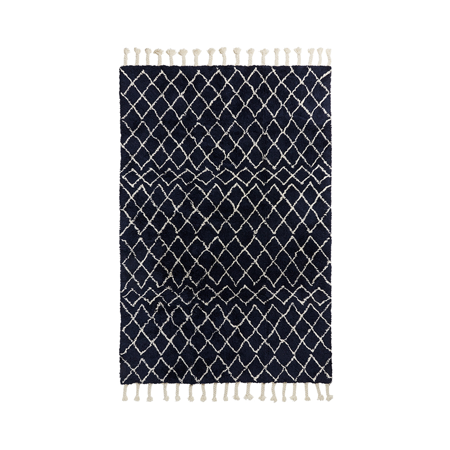 Home Republic - Nordic Rug Indigo & Natural Large | Adairs