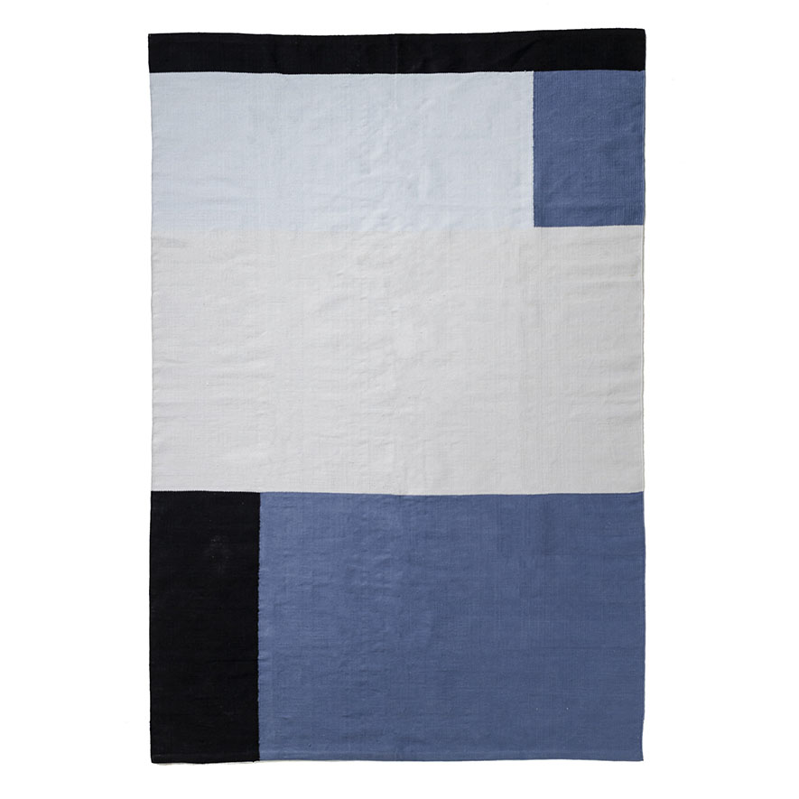 Home Republic - Colour Blocking Rug Blue | Adairs