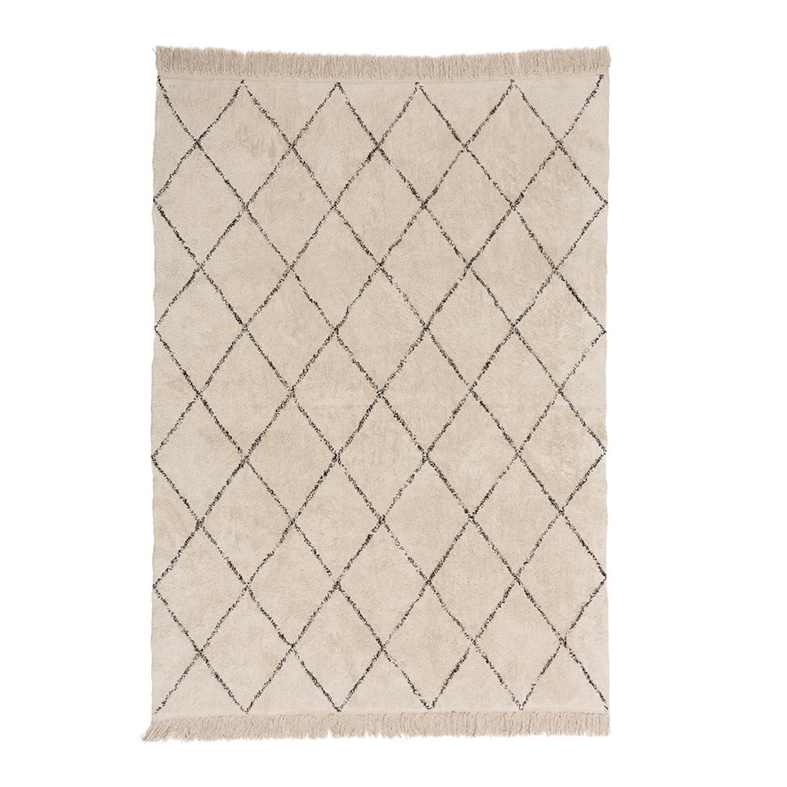Home Republic - Amherst Large Natural Diamond Rug | Adairs