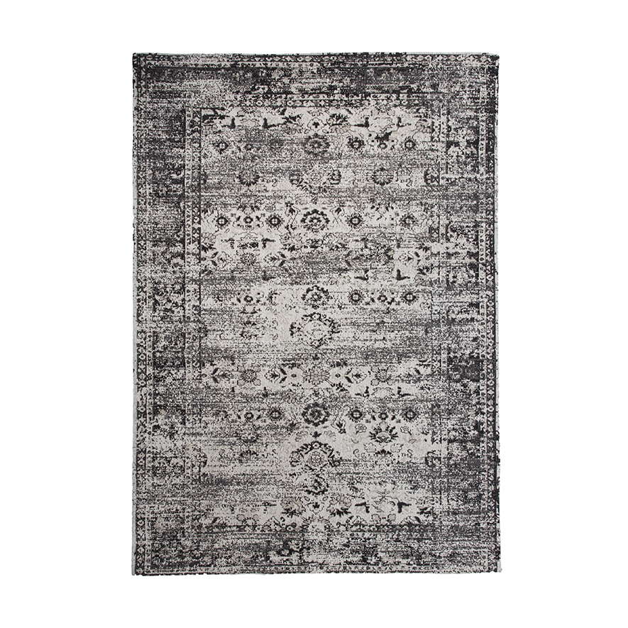 Home Republic - Boheme Rug Natural & Black Jacquard | Adairs