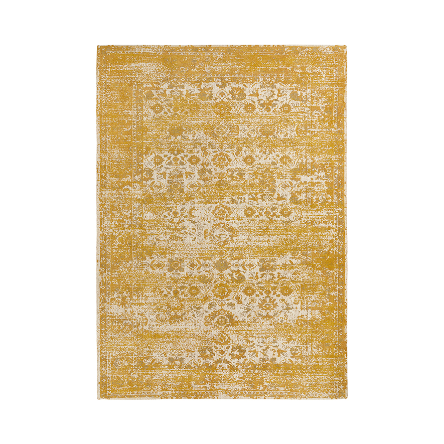 Home Republic - Boheme Rug Collection Natural & Mustard Jacquard | Adairs