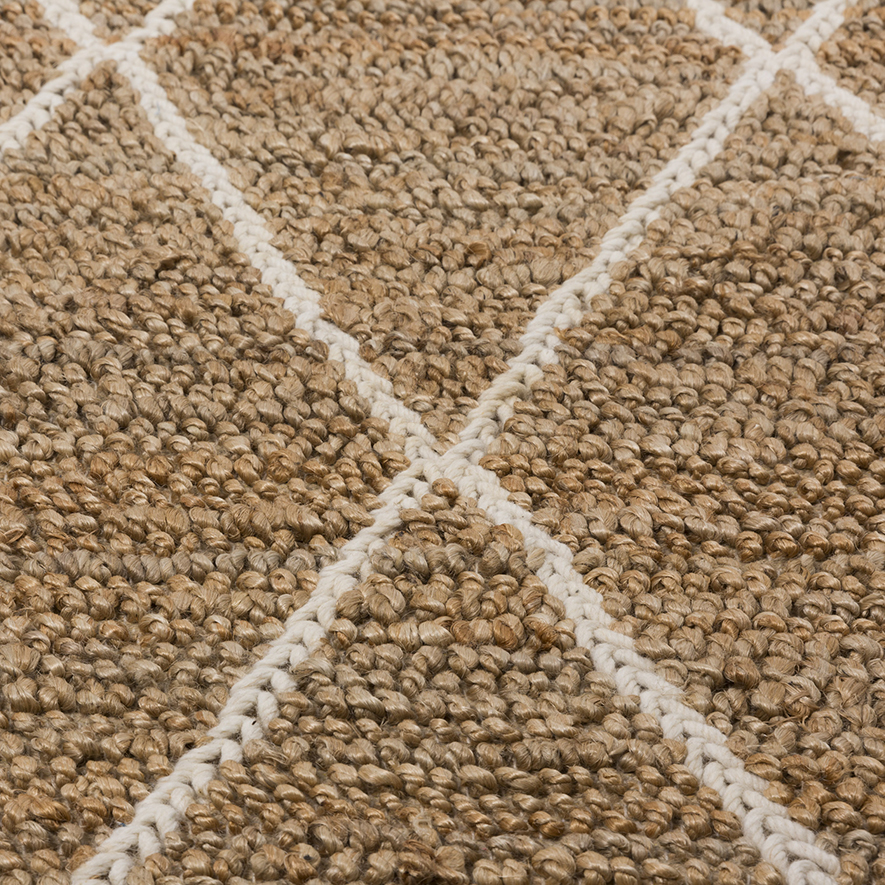 Hana Natural Rug Natural & White | Adairs