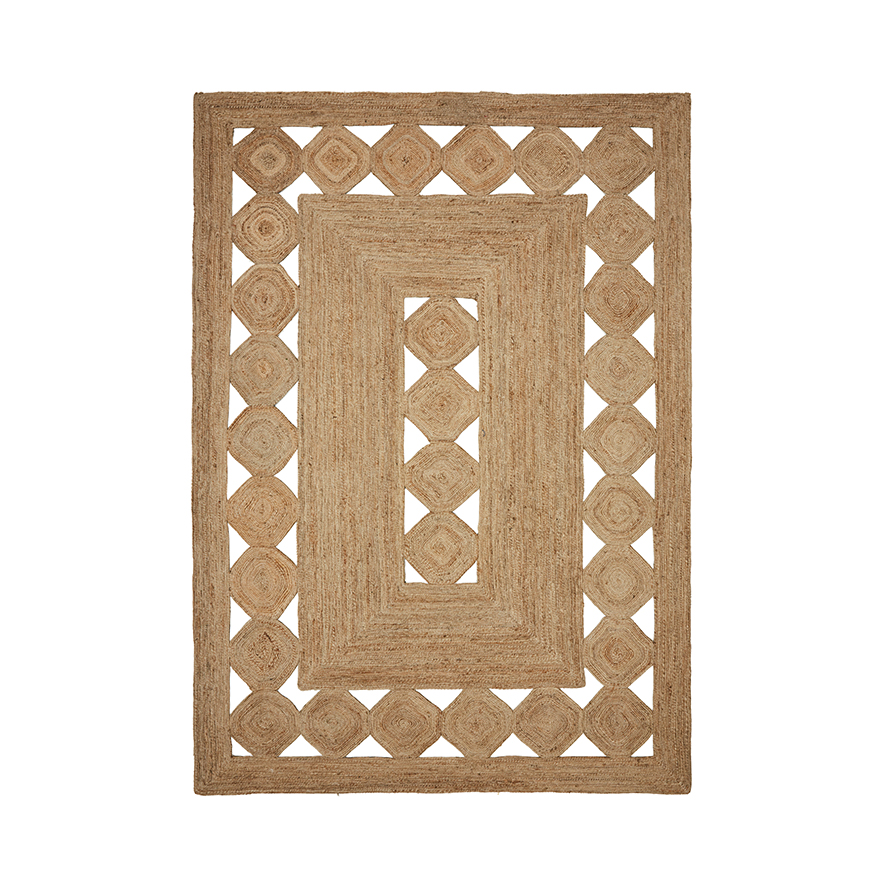 Home Republic - Santa Maria Rectangular Rug Natural | Adairs