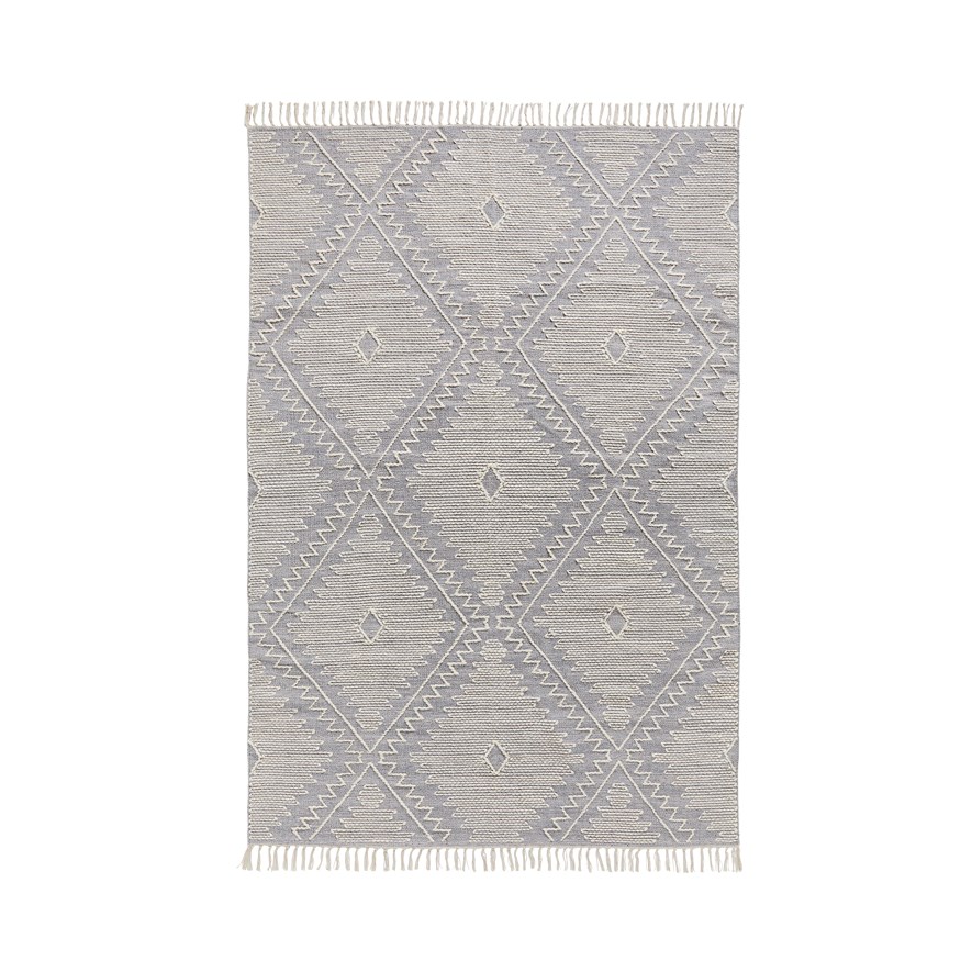 Tierra Grey Large Rug | Adairs