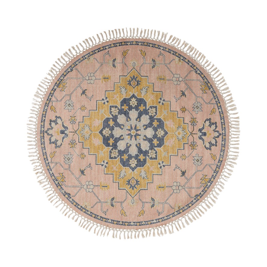 Home Republic - Mercado Arlo Blush Rug Round | Adairs
