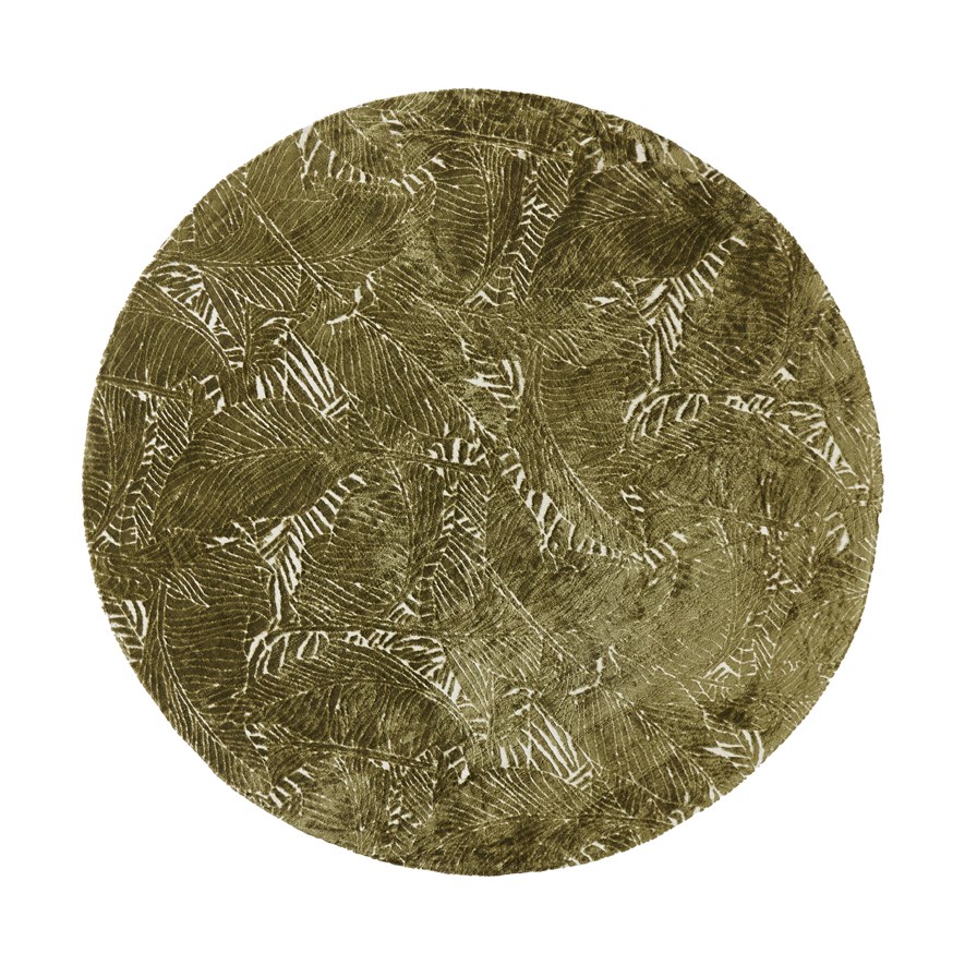 Home Republic - Francis Palm Forest Round Rug | Adairs