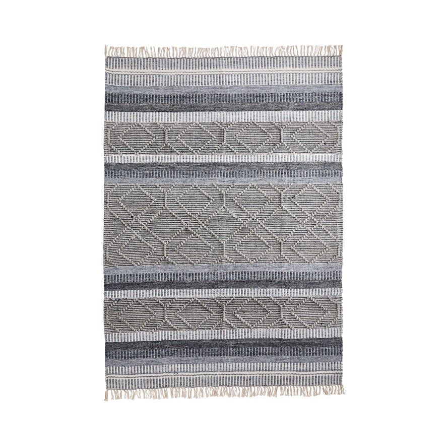 Hendrix Duck Egg Blue & Grey Rug | Adairs