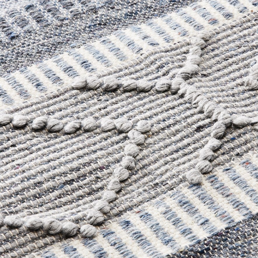 Hendrix Duck Egg Blue & Grey Rug | Adairs