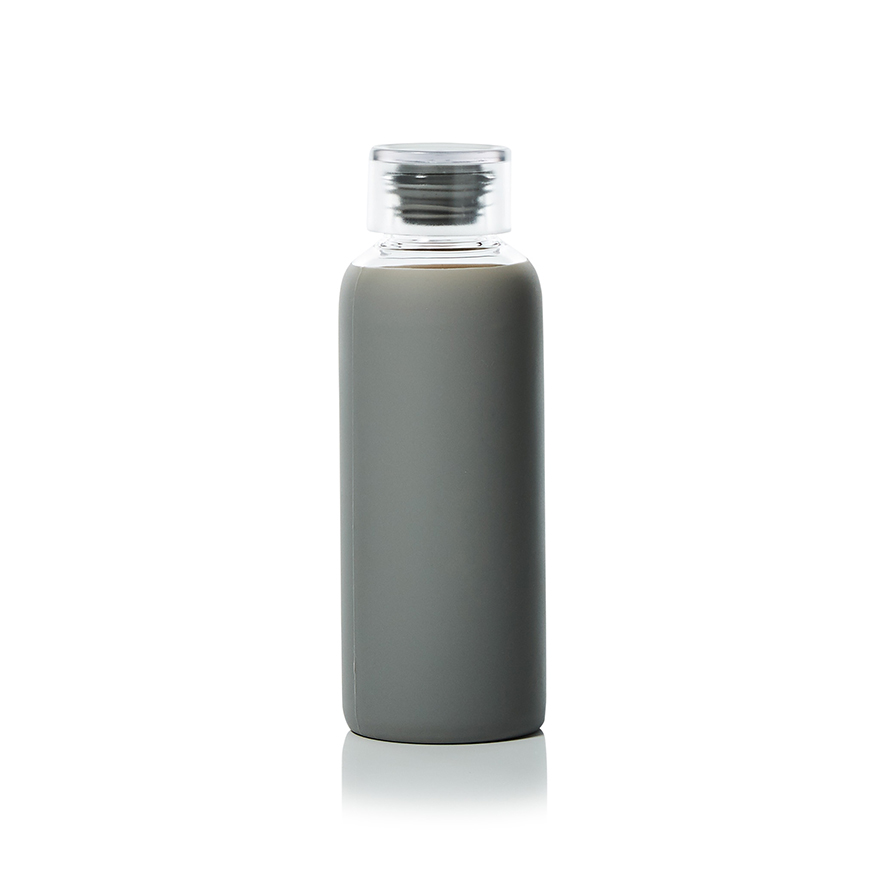 Glass Drink Bottle Grey | Adairs