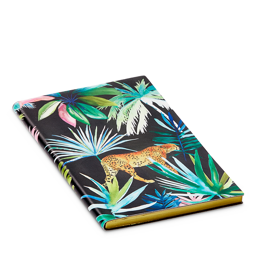 Home Republic - Cheetah Print Burnt Orange A5 Notebook | Adairs