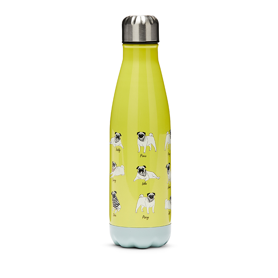Home Republic - Pug's Life Collection Drink Bottle | Adairs
